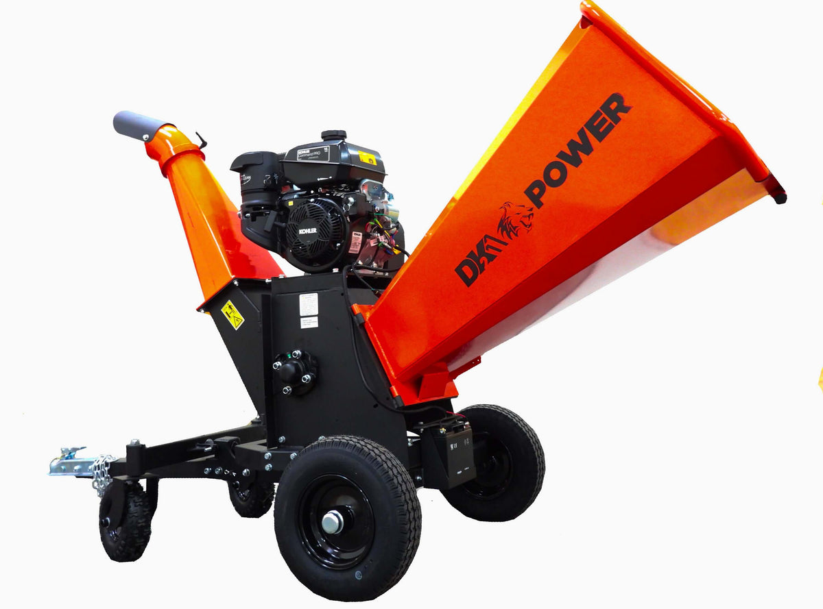 DK2 POWER 6-Inch 14 HP 429 cc Kinetic Cyclonic Drum Chipper Shredder