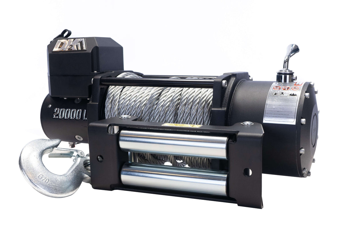DK2 20,000 lb Premium Electric OEM Winch (Steel Cable Included) - S200
